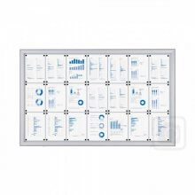 Premium External Lockable Notice Board - Displays 21 x A4 - Braccio.co.uk
