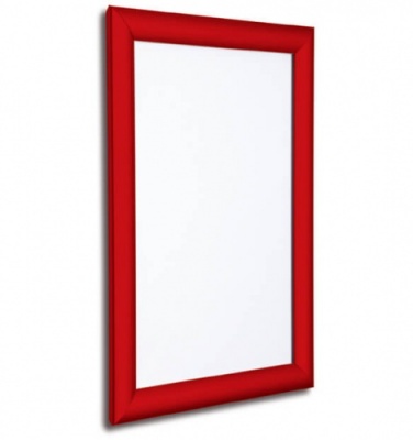 A4 Red 25mm Wide Snap Frame - Braccio.co.uk