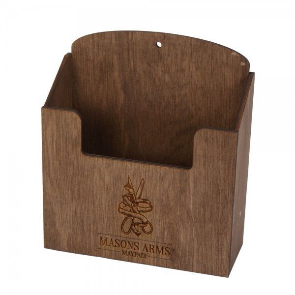 A5 Wooden leaflet holder / dispenser - Braccio.co.uk