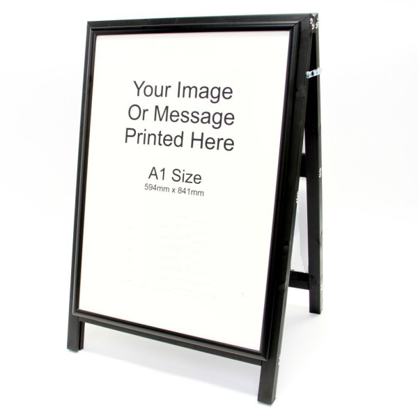 Grosvenor Premium Wooden A-board with Personalisation - Braccio.co.uk