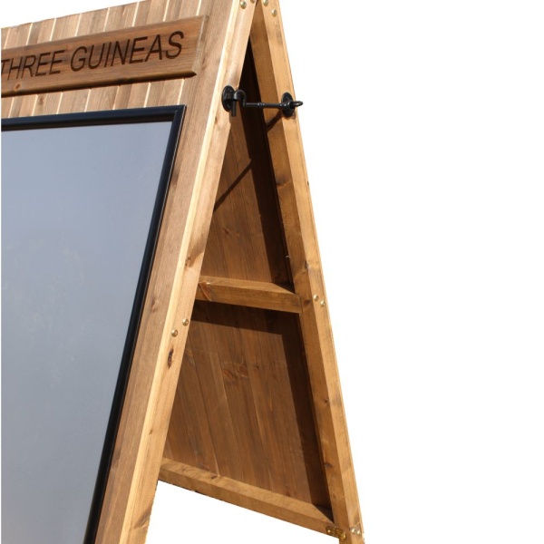 Grosvenor Premium Wooden A-board with Personalisation - Braccio.co.uk