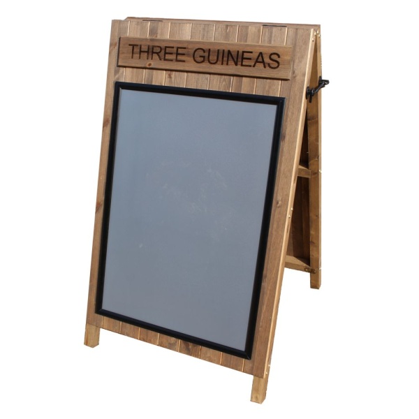 Grosvenor Premium Wooden A-board with Personalisation - Braccio.co.uk