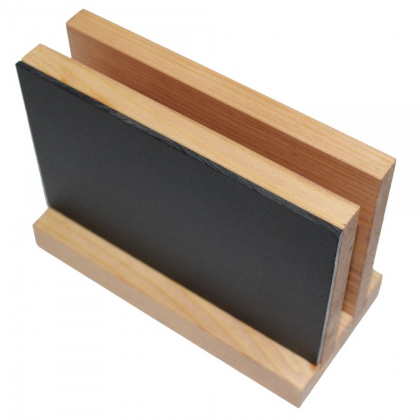 Wooden Menu Holders with chalkboard - Braccio.co.uk