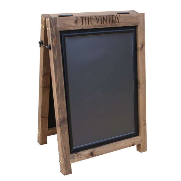 Grosvenor Premium Wooden A-board with Personalisation - Braccio.co.uk