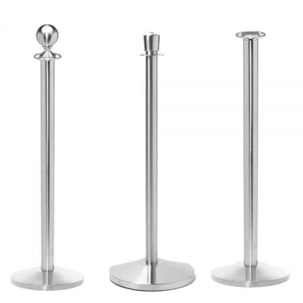 Stainless Steel Rope Stands with Ball Top, Flat Top and Crwon Top ...
