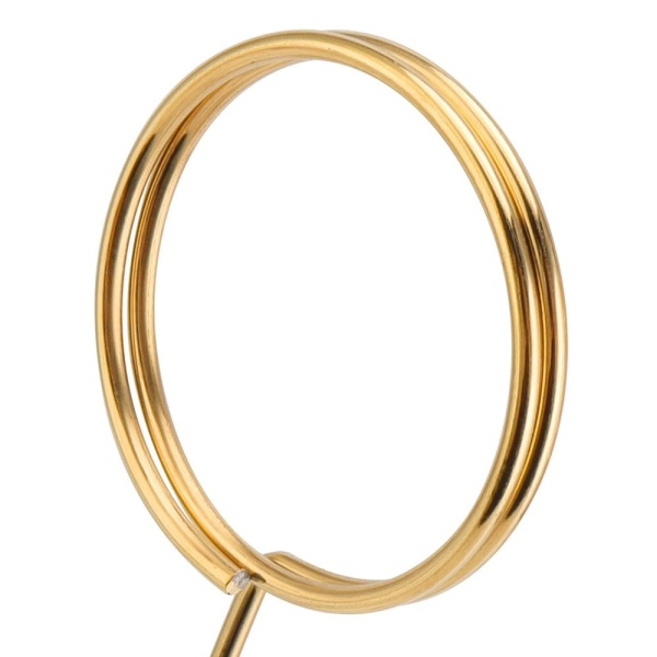 Wire Pin Ticket Holder - Gold 330mm Long - Braccio.co.uk