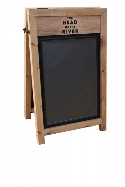 Grosvenor Premium Wooden A-board with Personalisation - Braccio.co.uk