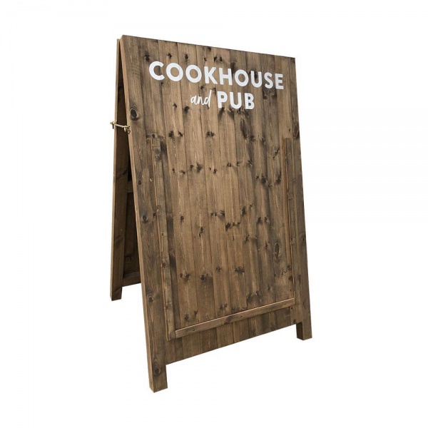 Westminster Premium Wooden A-board with Personalisation - Braccio.co.uk