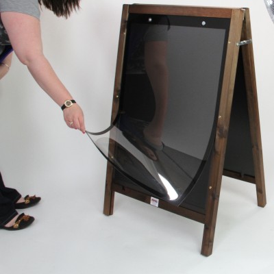 Grosvenor Premium Wooden A-board with Personalisation - Braccio.co.uk