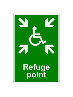 Refuge Assembly Point Location Sign - Foamex, Vinyl, Dibond, Rigid ...
