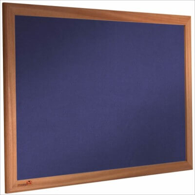 Hardwood Framed Corded Hessian Noticeboard, British Made - Braccio.co.uk