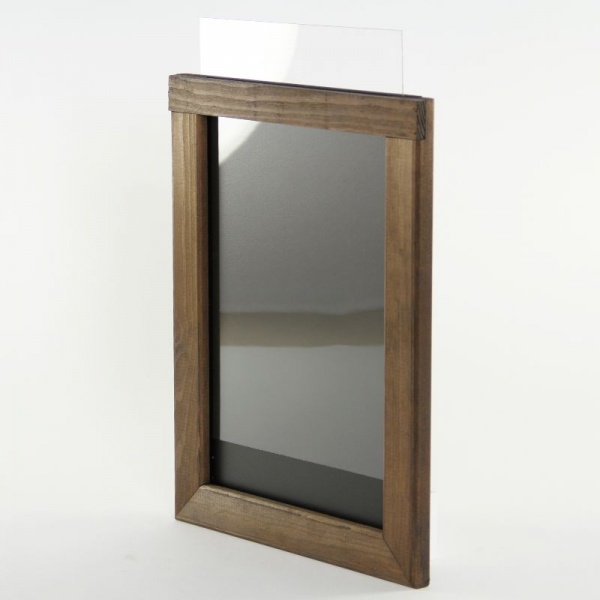 A4 Dark Oak Slide In Access Poster Frame - Braccio.co.uk