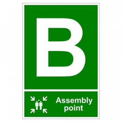 Assembly Point Sign Post Marker - Braccio.co.uk