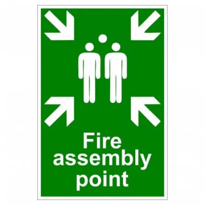 Assembly Point Sign Post Marker - Braccio.co.uk