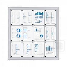 12 x A4 External Lockable Notice Board - Braccio.co.uk