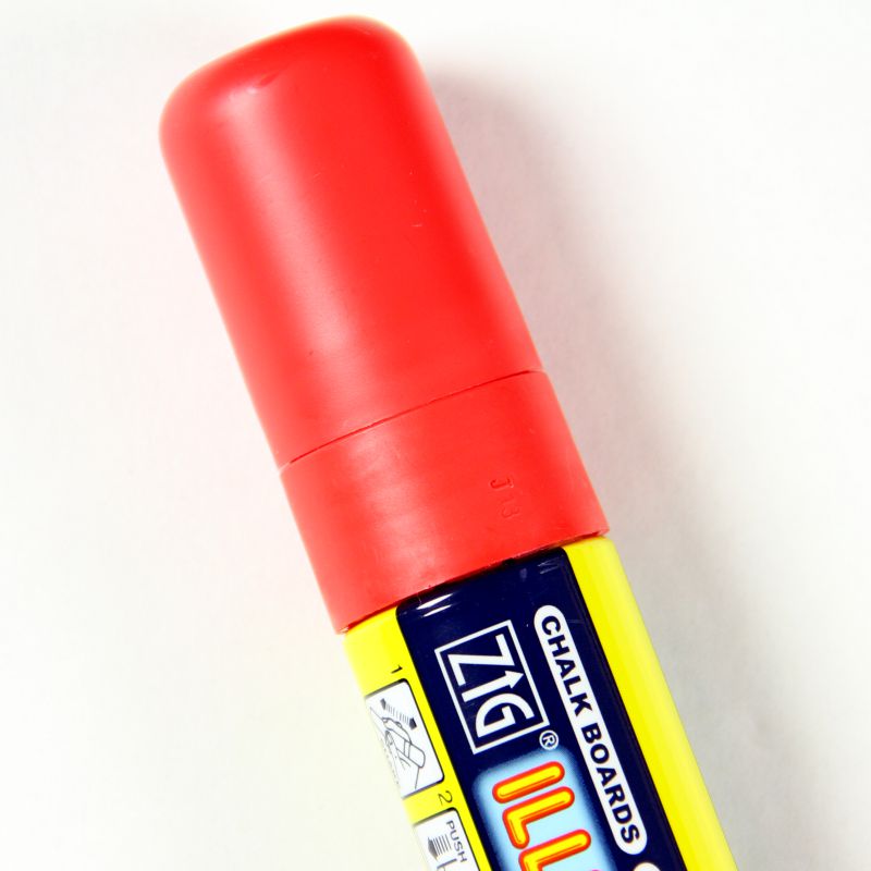 Fluorescent Red Wet Wipe Chalk Pen - Braccio.co.uk