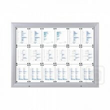 18 x A4 Magnetic External Lockable Notice Board - Hinged Doors ...