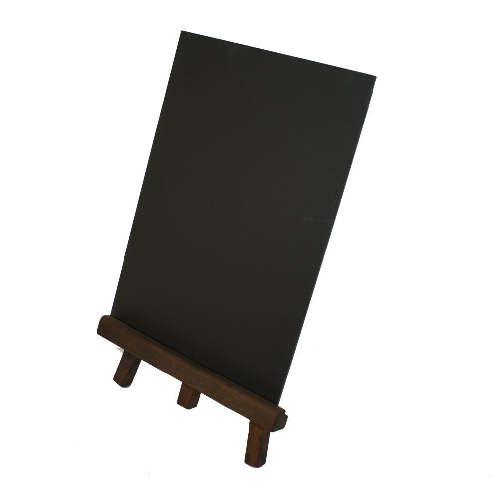dark oak small easels with chalkboard, A3 & A4 - Braccio.co.uk
