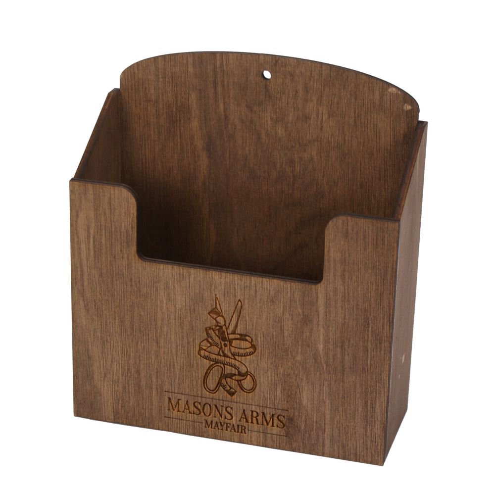 A5 Wooden leaflet holder / dispenser - Braccio.co.uk