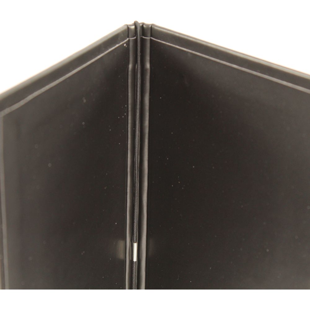 A5 faux leather effect Menu Cover - Walsoken Menu Cover in Black ...