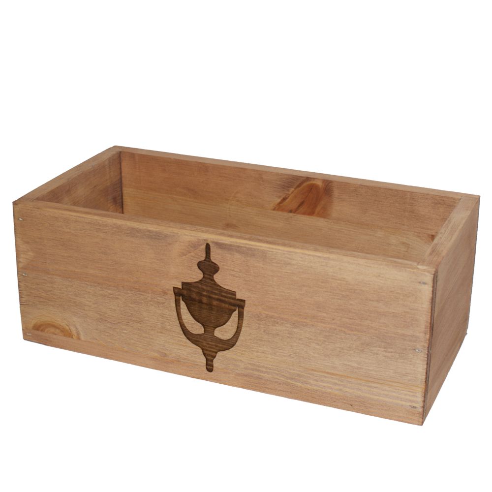 Rustic Wooden Condiment Box - Braccio.co.uk