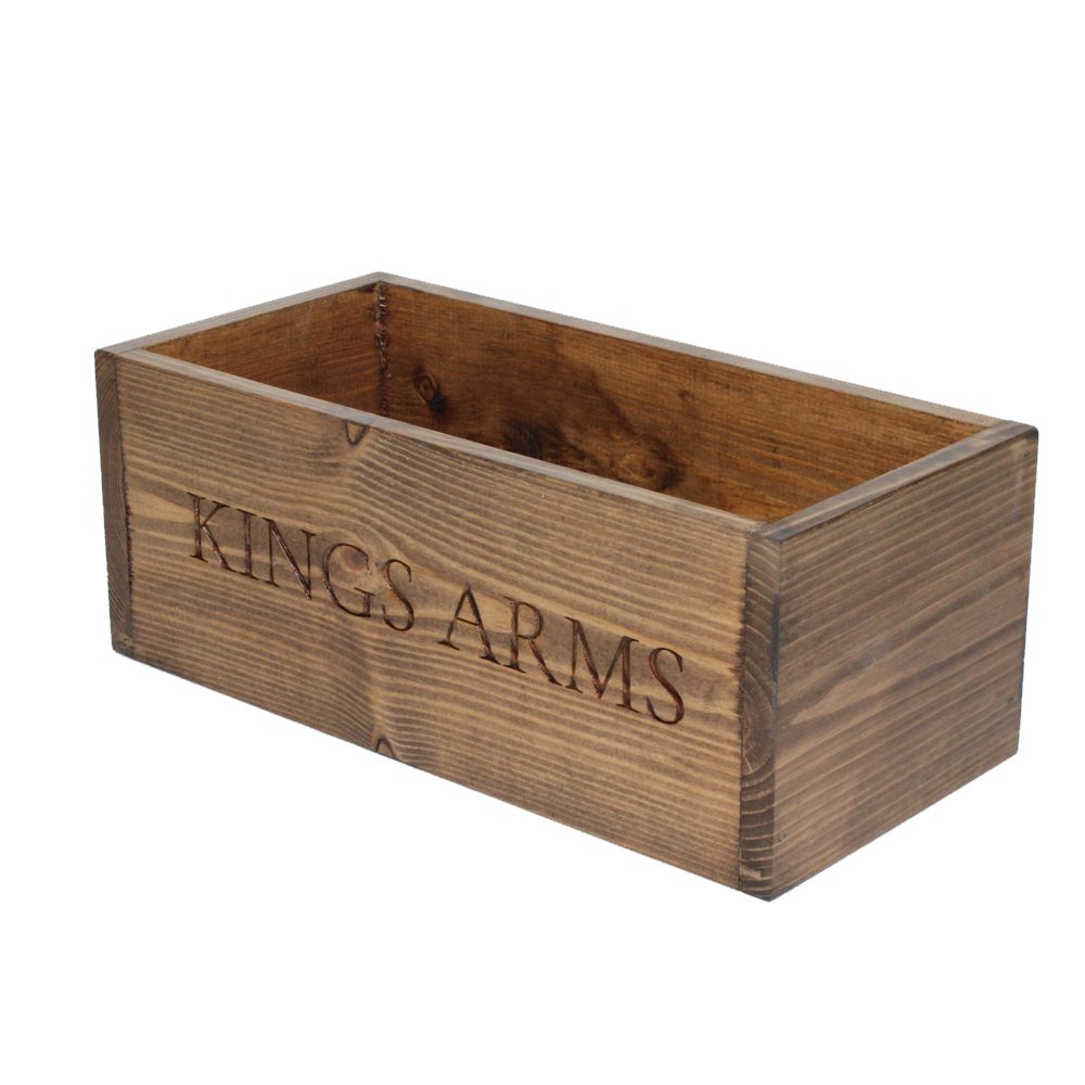 Wooden Condiment Box - A4 Menu Holder - Braccio.co.uk