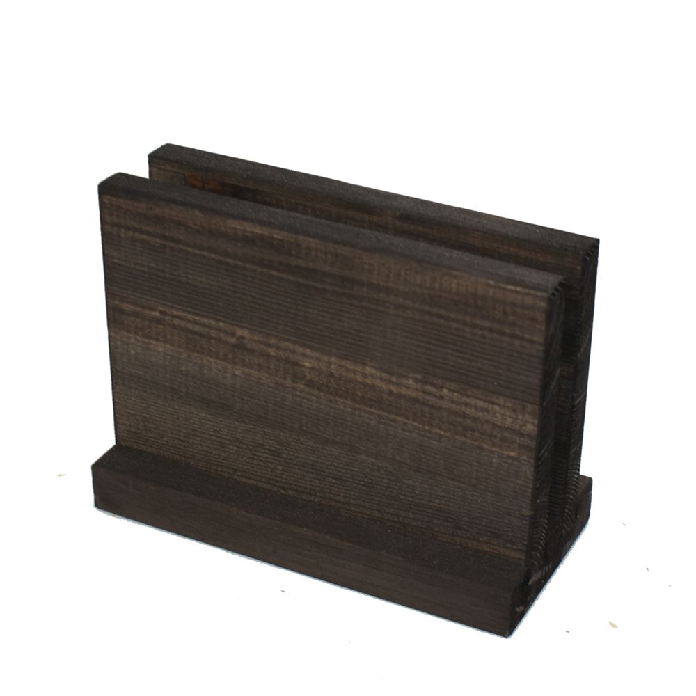 Wooden Menu Holders with Curved Groove & Engraving - Braccio.co.uk