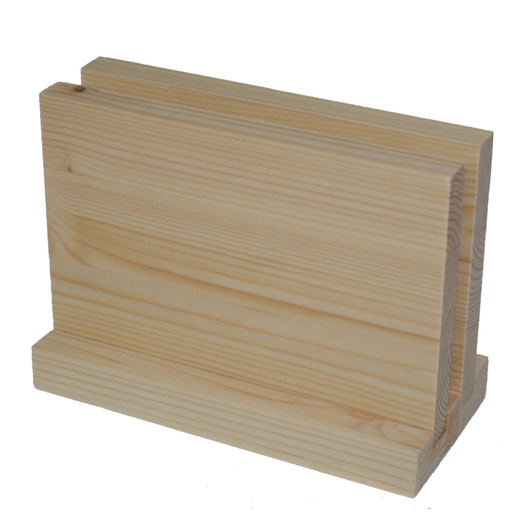 Wooden Menu Holders with Curved Groove & Engraving - Braccio.co.uk