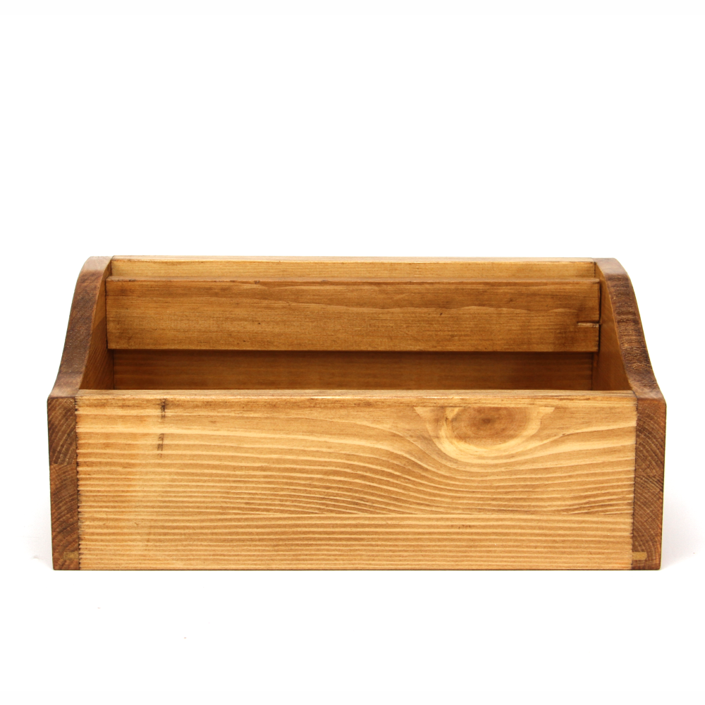 Rustic Wooden Condiment Box - Braccio.co.uk