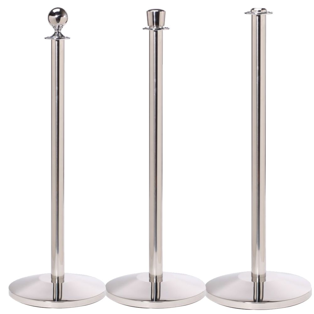 Stainless Steel Rope Stands with Ball Top, Flat Top and Crwon Top ...