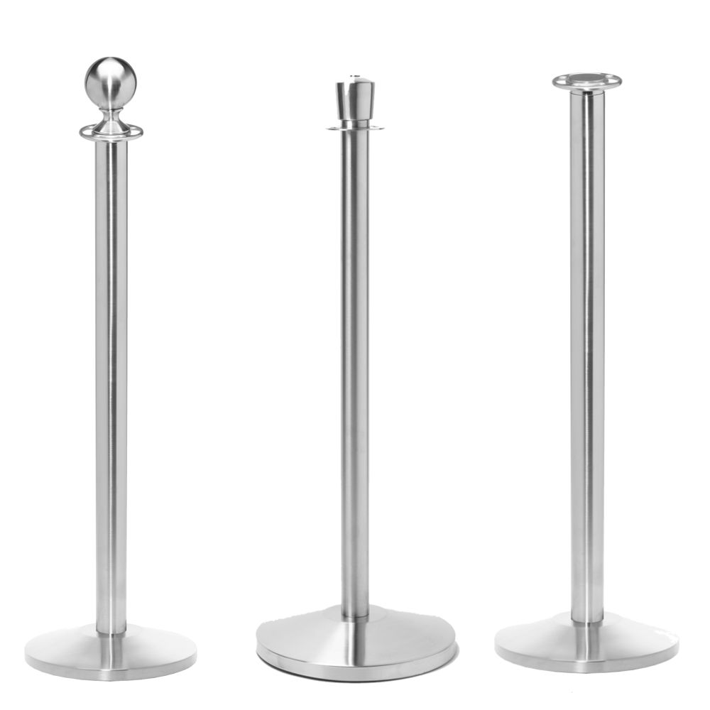Stainless Steel Rope Stands with Ball Top, Flat Top and Crwon Top ...