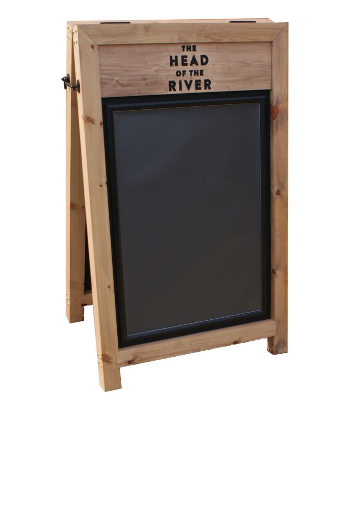 Windsor Premium Wooden A-board with Personalisation - Braccio.co.uk