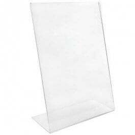 A3 Angled Acrylic Angled Menu Holder - Braccio.co.uk