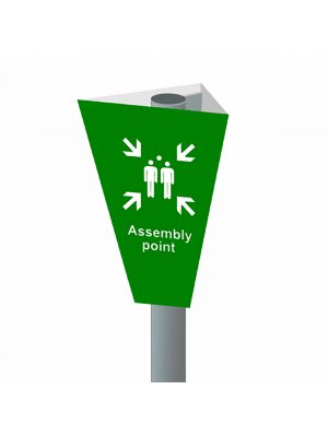 Assembly Point Sign Post Marker - Braccio.co.uk