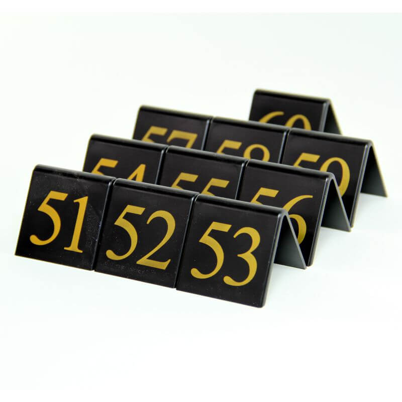 Table Numbers: BRACCIO, The Sign Specialists. No. 1 for Reserved Signs ...