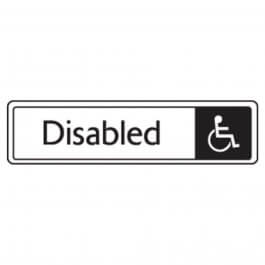 Black & White Disabled Signs - Braccio.co.uk
