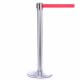 Extra Long Retractable Belt Barriers - Polished Stainless Steel ...