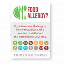 Food Allergy? Customer Notice - A4 - Full Colour - Braccio.co.uk