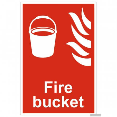 Fire Bucket Location Signs - Foamex, Vinyl, Dibond, Rigid Plastic ...