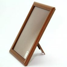 A4 Wood Effect Counter Stand Snap Frame - Braccio.co.uk