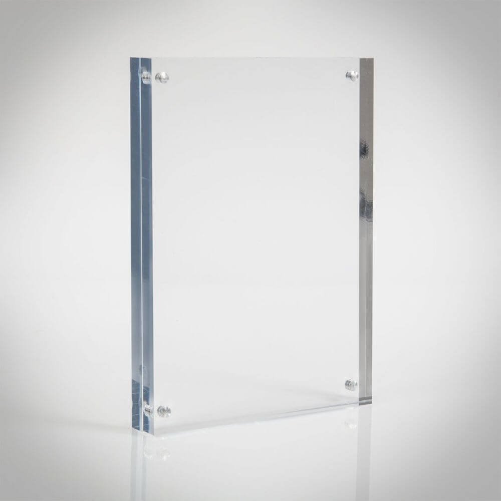 Business Card Magnetic Acrylic Display Block - Braccio.co.uk