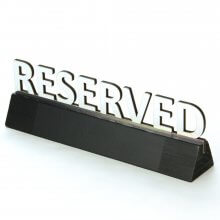 Reserved Table Signs - Braccio.co.uk
