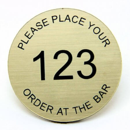 Table Numbers - Braccio.co.uk