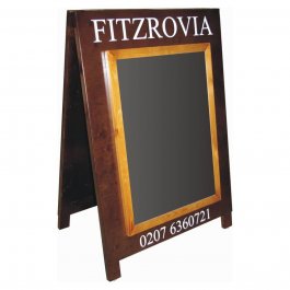 Grosvenor Premium Wooden A-board with Personalisation - Braccio.co.uk