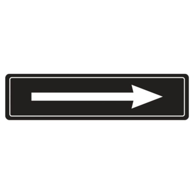 Black & White Arrow Signs - Braccio.co.uk