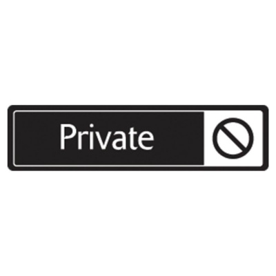 Black & Gold Aluminium Private Signs - Braccio.co.uk